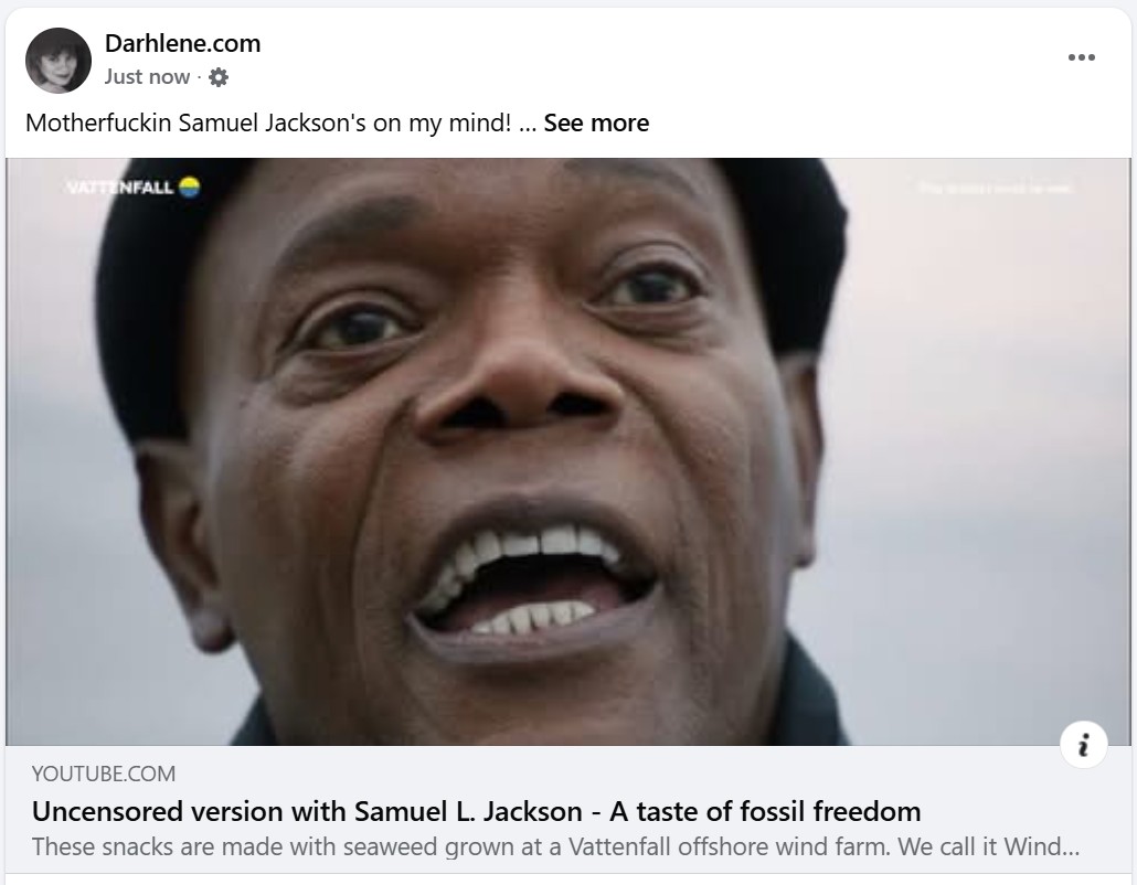 Samuel Jackson’s Motherfuckin’ Ad – Darhlene.com